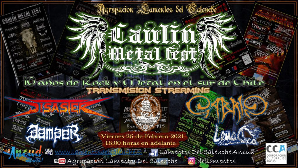 CAULIN METAL FEST "X" SERÁ ONLINE » Metal Addiction Webzine