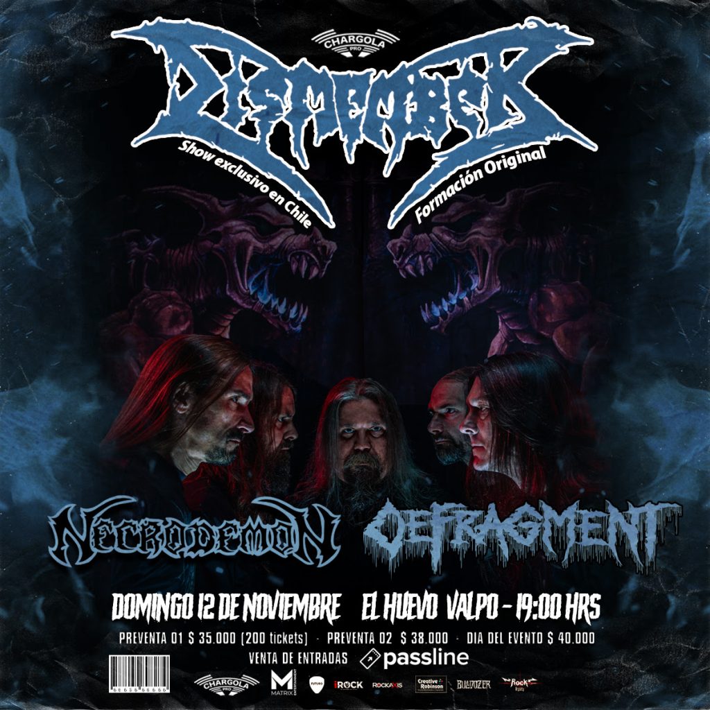 Dismember vuelve a Chile con su formación original » Metal Addiction ...