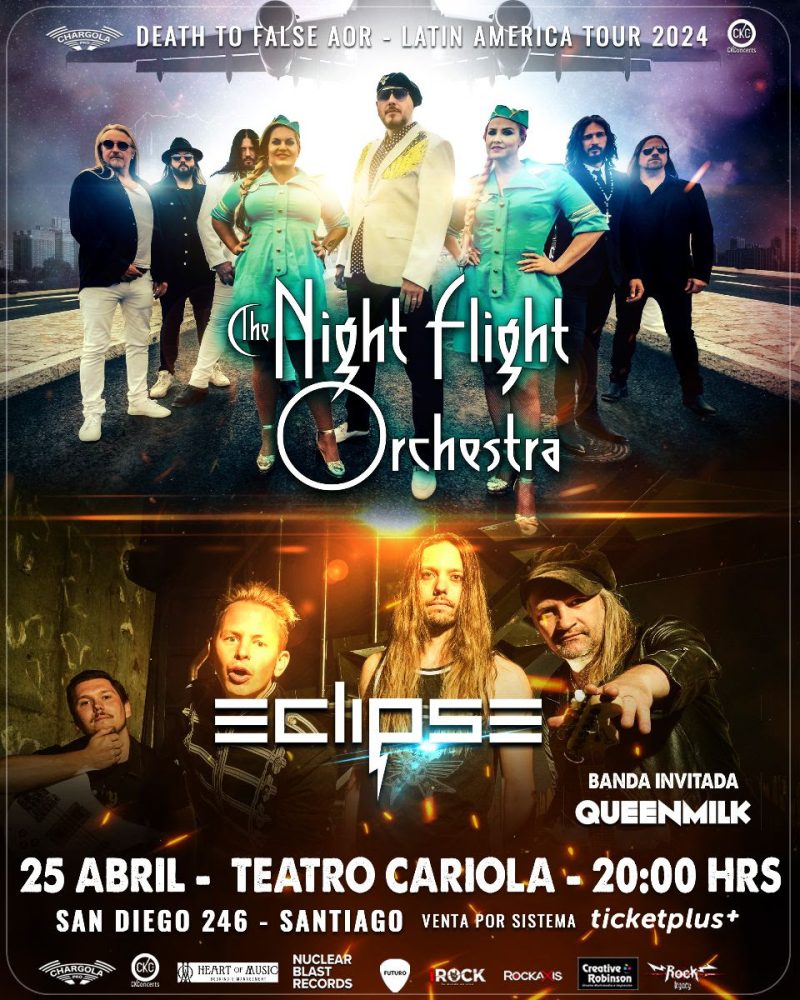 QueenMilk se suma a concierto de The Night Flight Orchestra y Eclipse ...